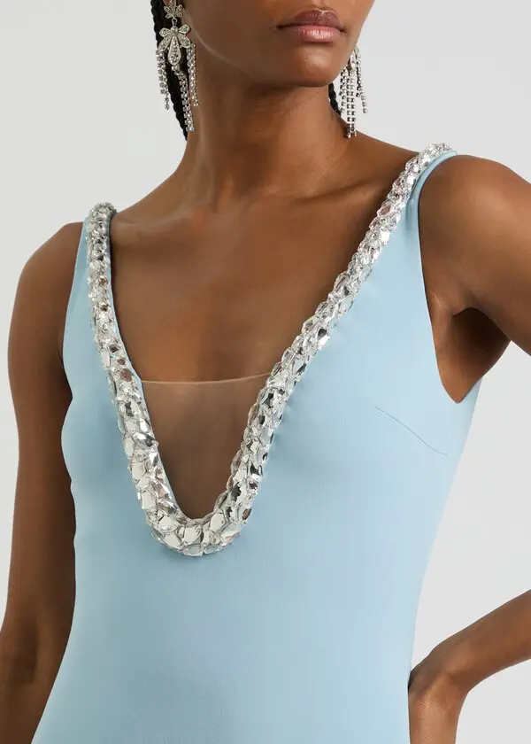 David Koma Crystal-embellished Gown