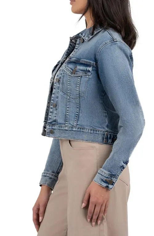 Kut From The Kloth Angela Crop Denim Jacket