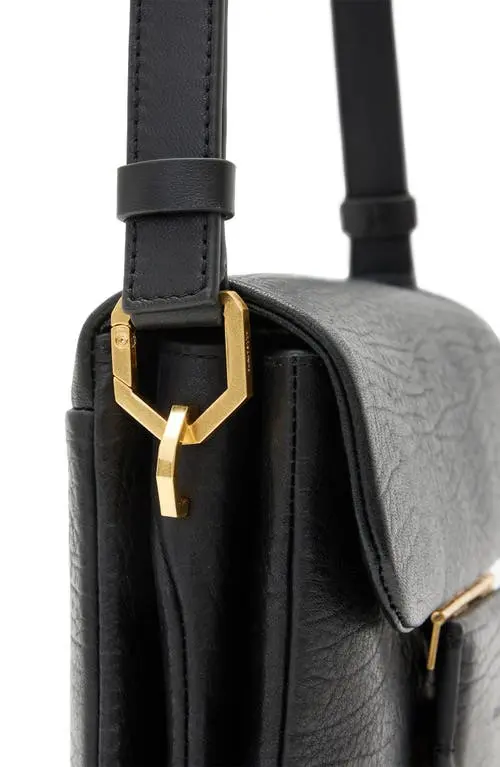 ALLSAINTS Jupiter Leather Crossbody Bag - Black