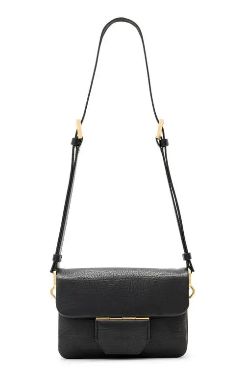 ALLSAINTS Jupiter Leather Crossbody Bag - Black