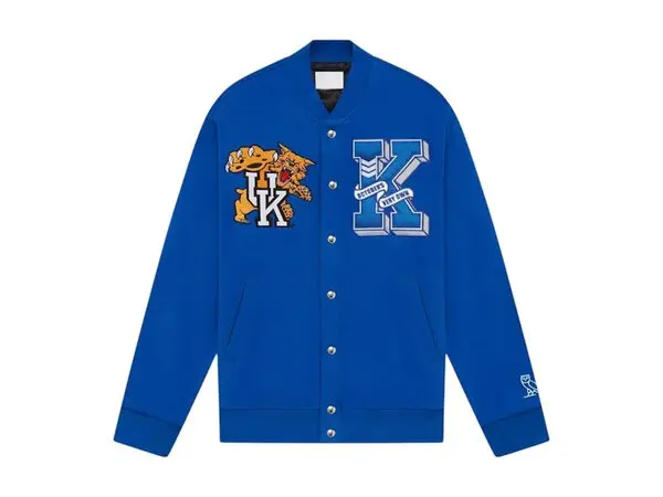 OVO X Ncaa Kentucky Wildcats Varsity Jacket - Blue