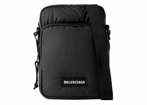 Balenciaga Explorer Zip Crossbody Bag - Black