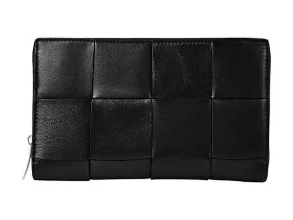 Bottega Veneta Wallet Cassette Zip - Black