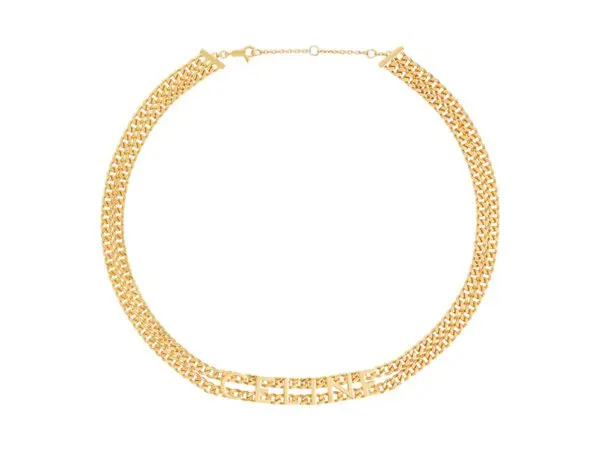 Celine Finish Gourmette Necklace - Gold