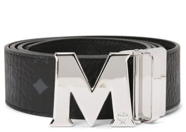 Mcm Claus M Reversible Belt Visetos 1.75w 51in/130cm