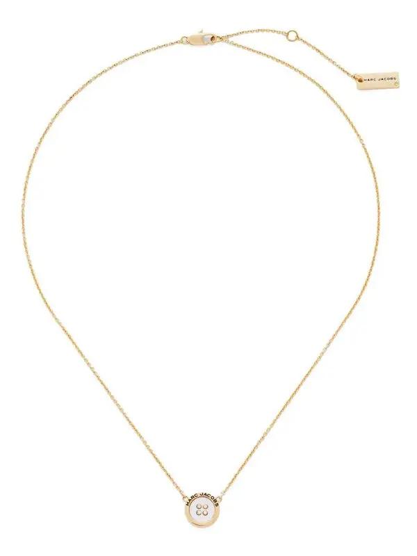 Marc Jacobs Button Mop Necklace - Gold