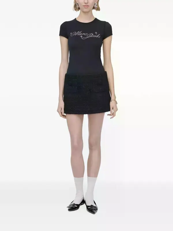Marc Jacobs Tweed Mini Skirt - Black