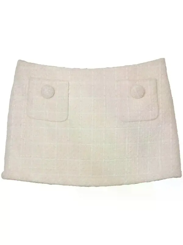 Marc Jacobs Tweed Mini Skirt - Neutrals