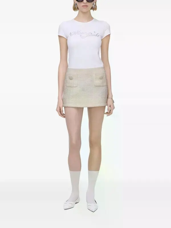 Marc Jacobs Tweed Mini Skirt - Neutrals