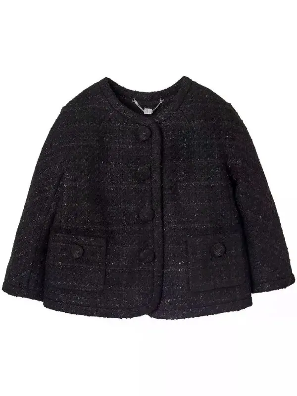 Marc Jacobs Tweed Backwards Jacket - Black