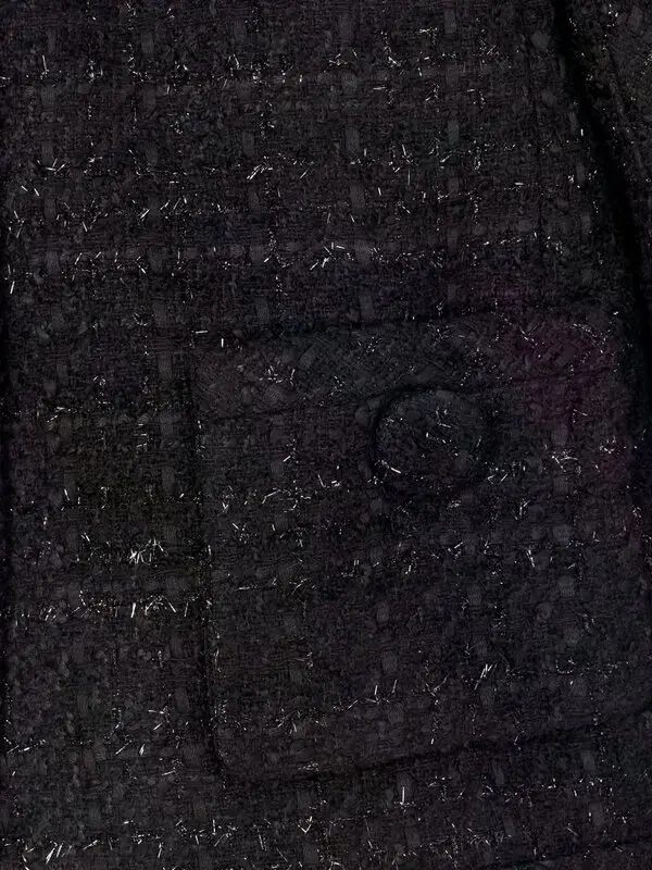 Marc Jacobs Tweed Backwards Jacket - Black