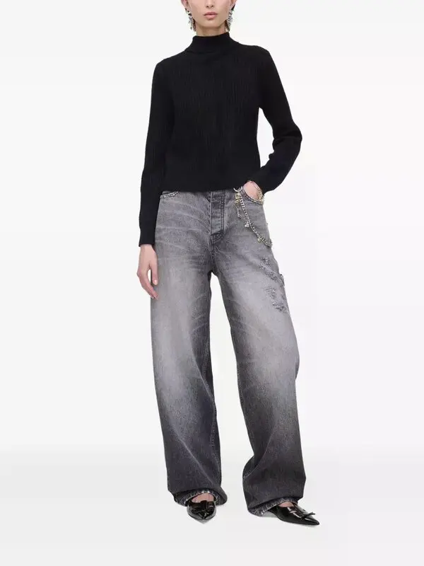 Marc Jacobs Ribbed Cardigan - Black