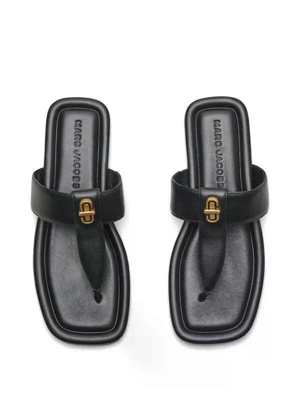 Marc Jacobs Dual T Sandals - Black
