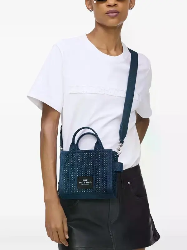 Marc Jacobs Crystal Denim Tote Bag - Blue