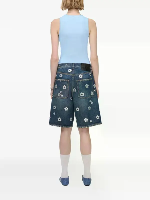 Marc Jacobs Sequin Daisy Wide Leg Shorts