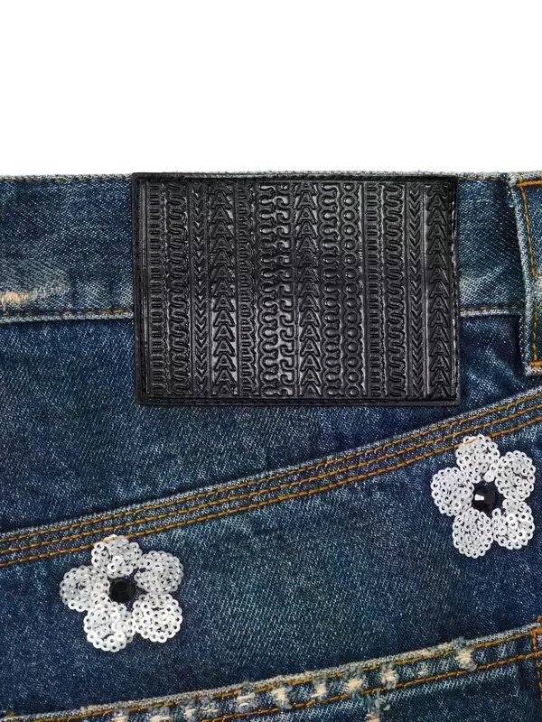 Marc Jacobs Sequin Daisy Wide Leg Shorts