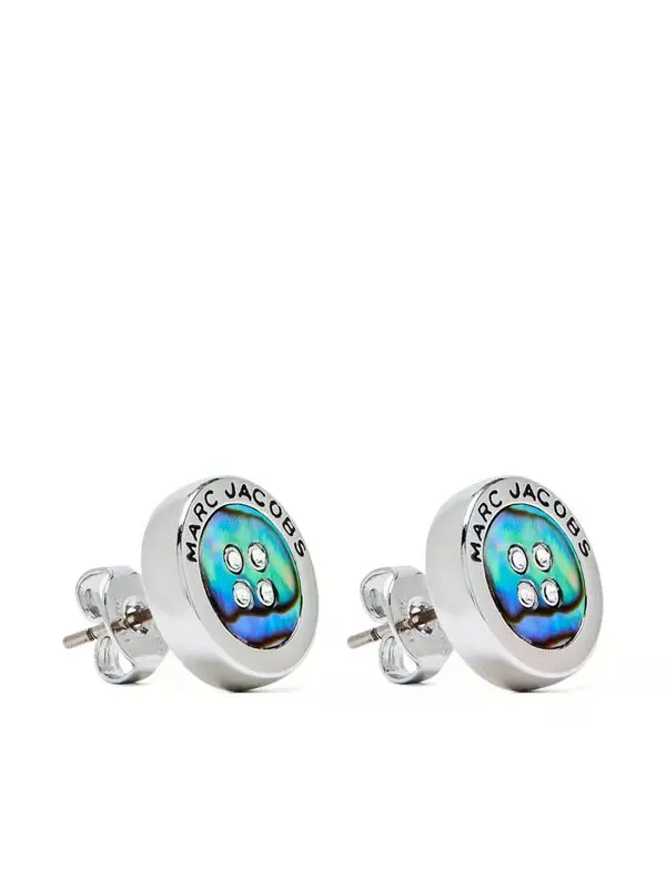 Marc Jacobs Button Stud Earrings - Silver