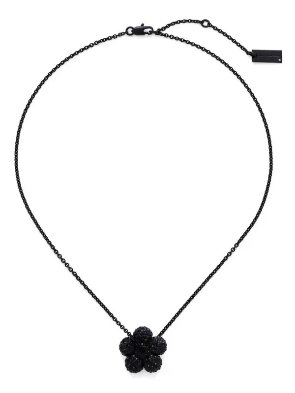 Marc Jacobs Daisy Pave Chain Necklace - Black
