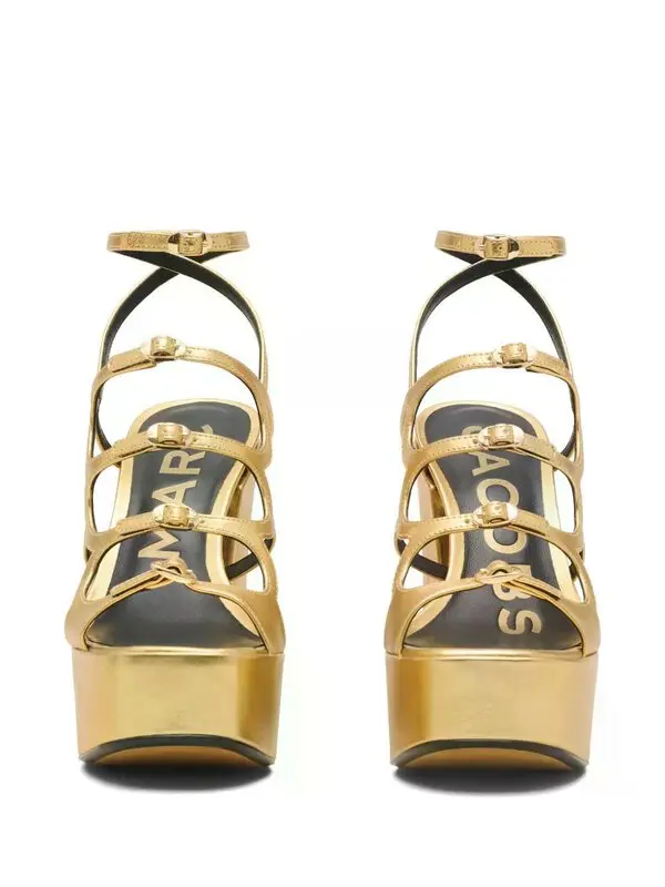Marc Jacobs Kiki Platform Sandals - Gold