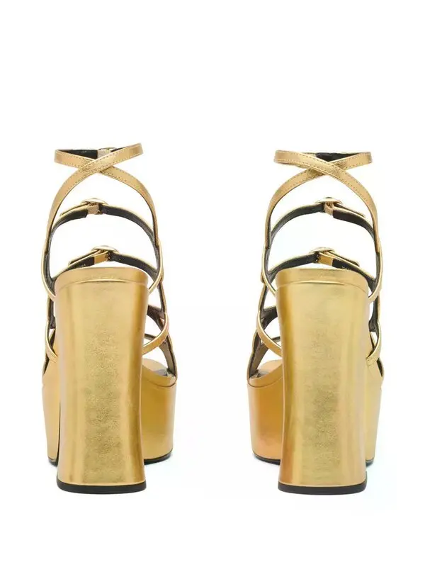 Marc Jacobs Kiki Platform Sandals - Gold