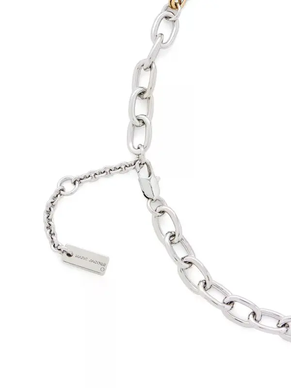 Marc Jacobs Grunge Glam Charm Necklace In Silver - 40% Off 