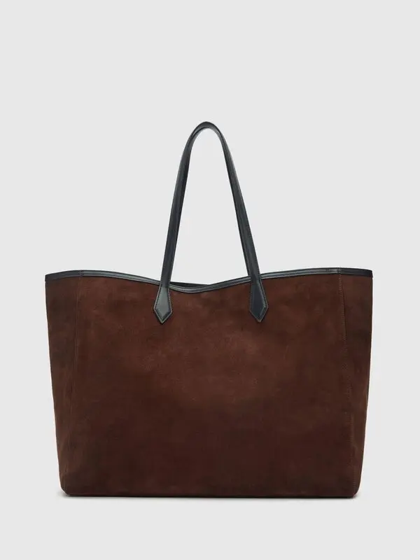 REFORMATION Sofia Leopard Print Tote - Brown