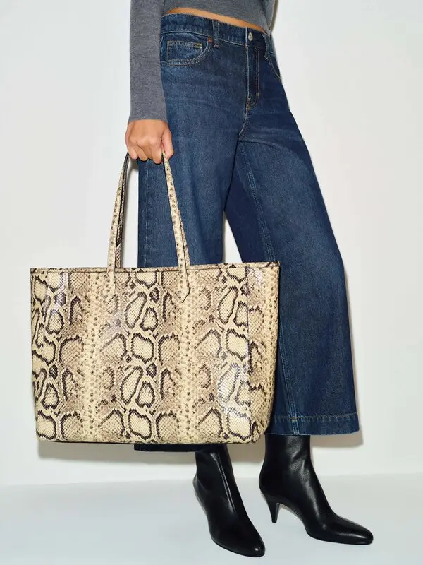 REFORMATION Sofia Leopard Print Tote - Multi