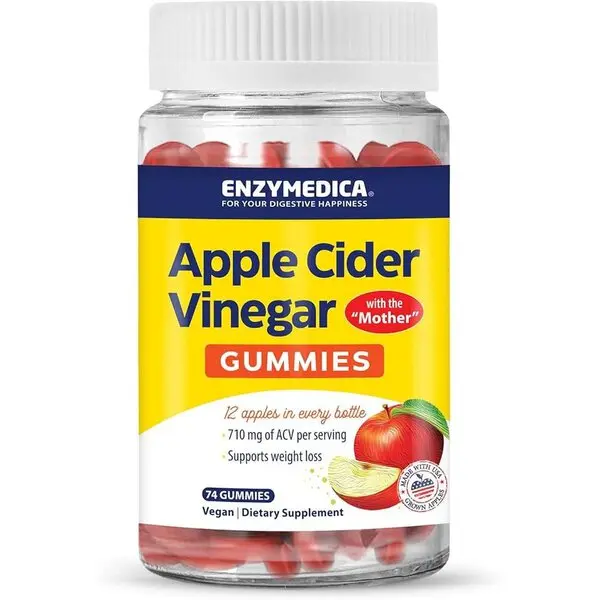 ENZYMEDICA Apple Cider Vinegar Gummies 74 Gummies - One-color