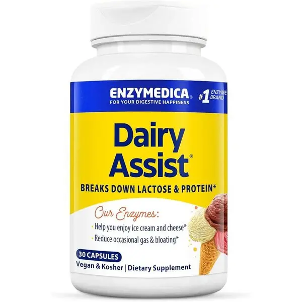 ENZYMEDICA Dairyassist 30 Capsules - One-color