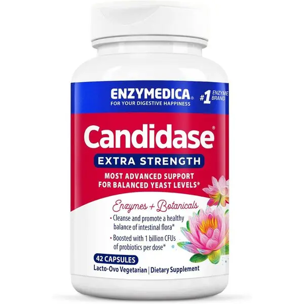 ENZYMEDICA Candidase Extra Strength 42 Capsules - One-color