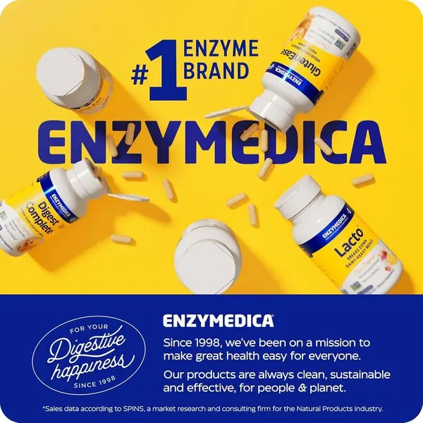 ENZYMEDICA Purify- Charcoal Plus 60 Capsules