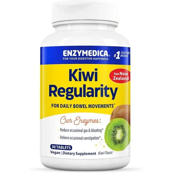 ENZYMEDICA Kiwi Regularity Chewables 30 Chewables - One-color
