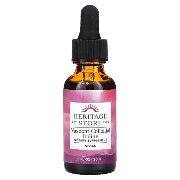 HERITAGE STORE Nascent Colloidal Iodine 30 Milliliters - One-color