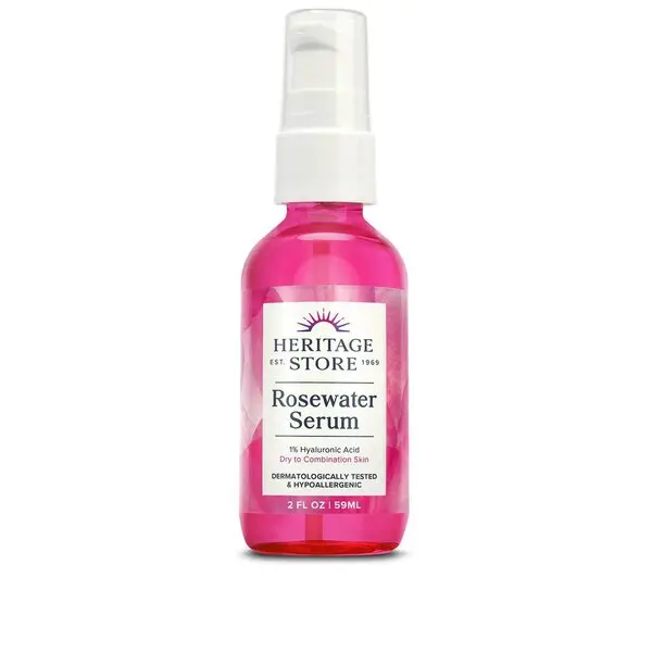 HERITAGE STORE Rosewater Serum With 1% Ha Drops 2 Ounces - One-color