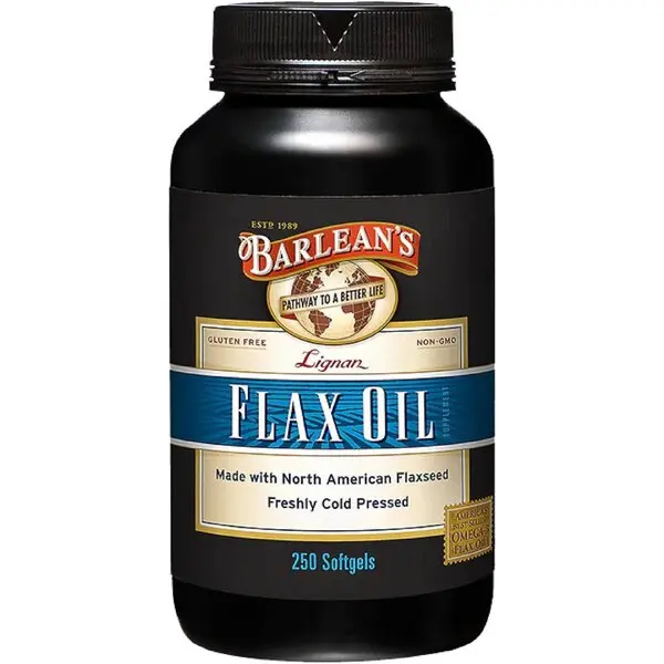 BARLEANS ORGANIC OILS Lignan Flax Oil Softgels 250 Softgels - One-color