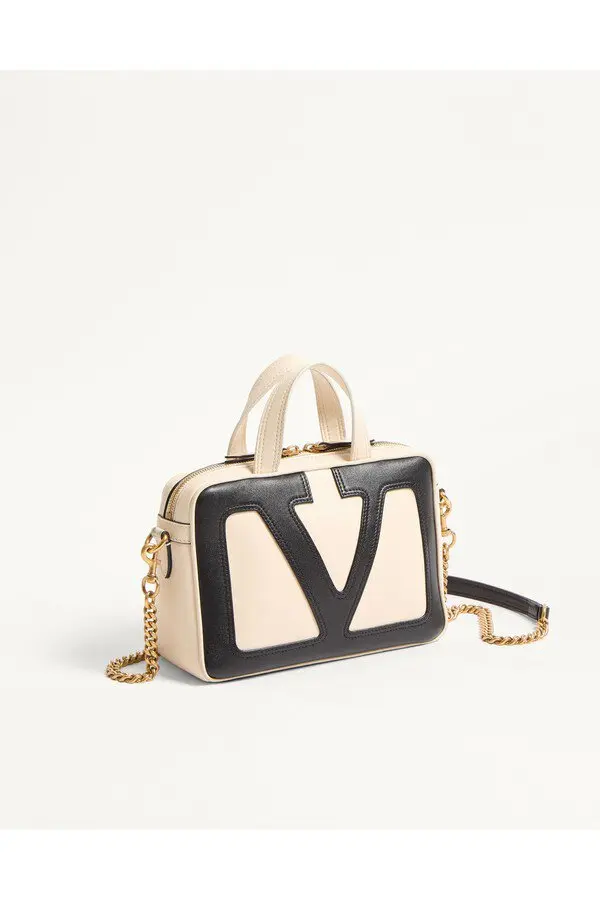 Valentino Garavani Viva Superstar Nappa Leather Handbag - Black