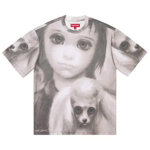 Supreme Margaret Keane Best Friends Short-sleeve Top - Grey