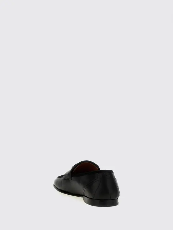 Dolce & Gabbana Leather Loafers With Dg Monogram - Black