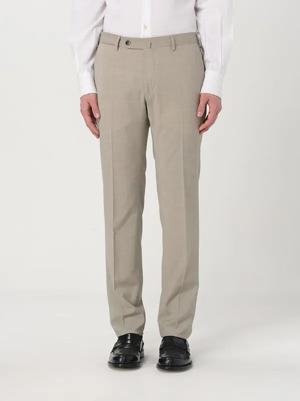 PT TORINO Tailored Stretch Cotton And Silk Blend Trousers - Beige