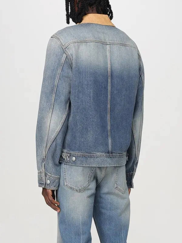 Alexander McQueen Denim Jacket With Classic Collar