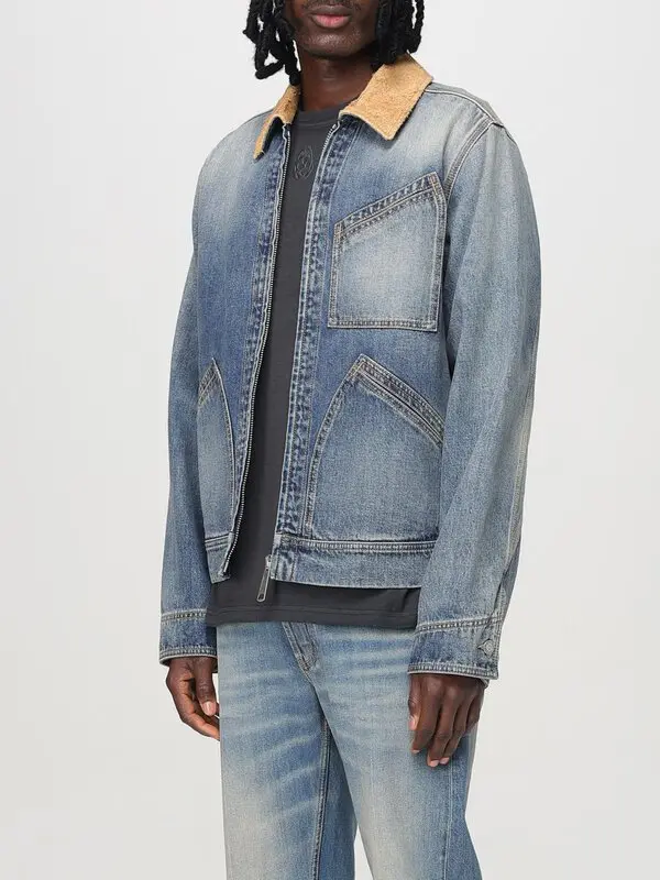 Alexander McQueen Denim Jacket With Classic Collar