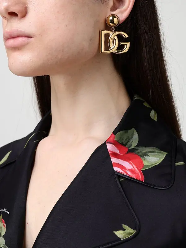 Dolce & Gabbana Dg Logo Earrings - Gold