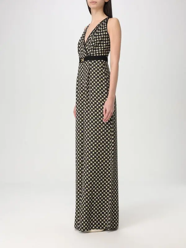Elisabetta Franchi Patterned Viscose Jumpsuit - Black - 40