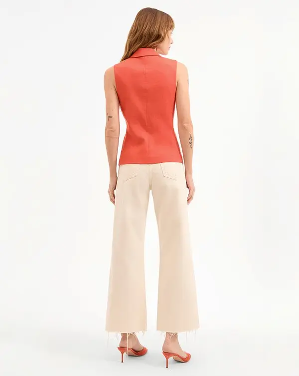Veronica Beard Benny Linen Vest