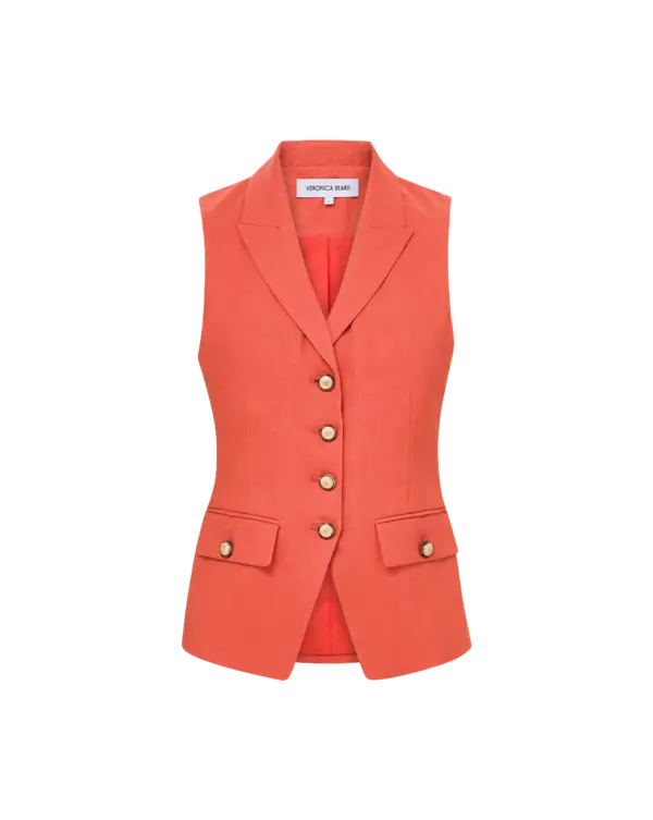 Veronica Beard Benny Linen Vest