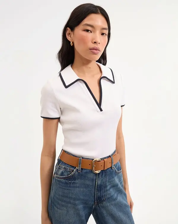 Veronica Beard Kearney Polo Shirt