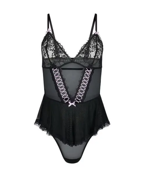 ADORE ME Eleanor Bodysuit - Black