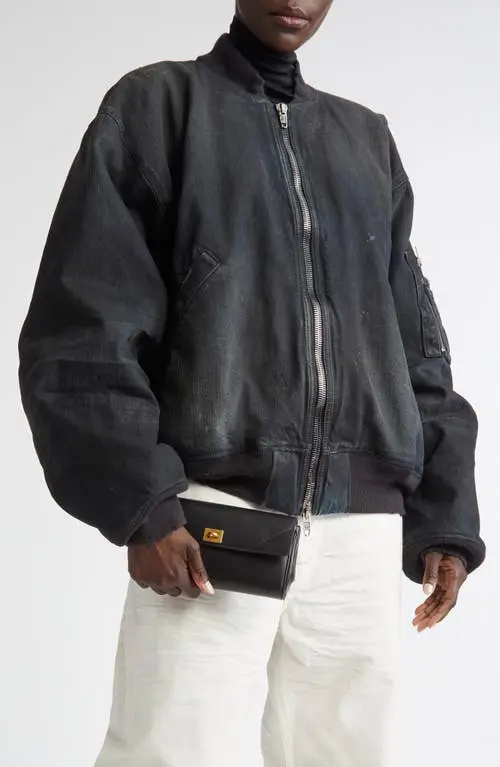 Balenciaga Rodeo Leather Continental Wallet - 1000 Black