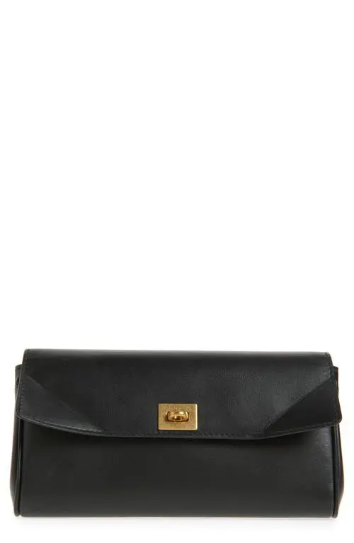 Balenciaga Rodeo Leather Continental Wallet - 1000 Black