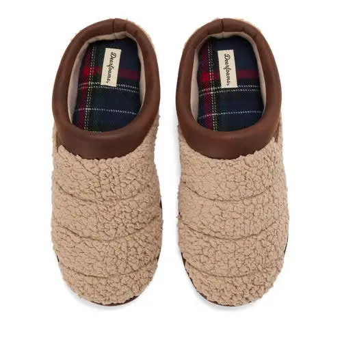 DEARFOAMS Asher Marled Knit Clog Slipper - Latte